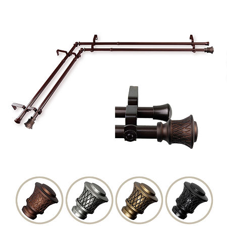 Click here for Rod Desyne Lennart Corner Double Curtain Rod  One... prices