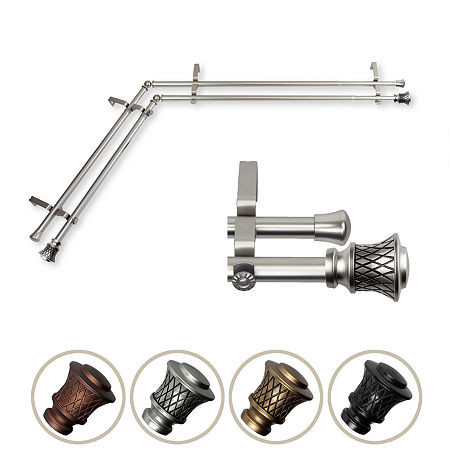 Click here for Rod Desyne Lennart Corner Double Curtain Rod  One... prices