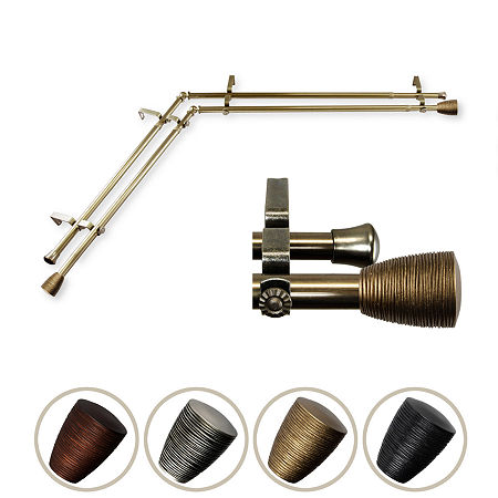 Click here for Rod Desyne Tarzan Corner Double Curtain Rod  One S... prices
