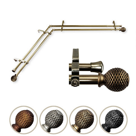 Click here for Rod Desyne Ozana Corner Double Curtain Rod  One Si... prices