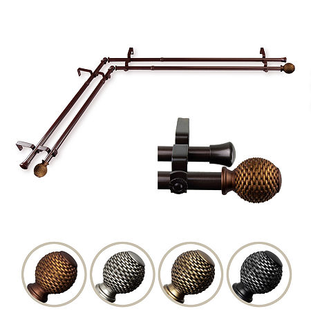 Click here for Rod Desyne Ozana Corner Double Curtain Rod  One Si... prices