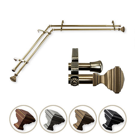 Click here for Rod Desyne Eudora Corner Double Curtain Rod  One S... prices