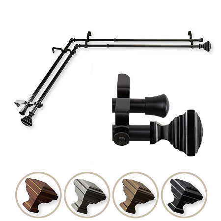 Click here for Rod Desyne Eudora Corner Double Curtain Rod  One S... prices