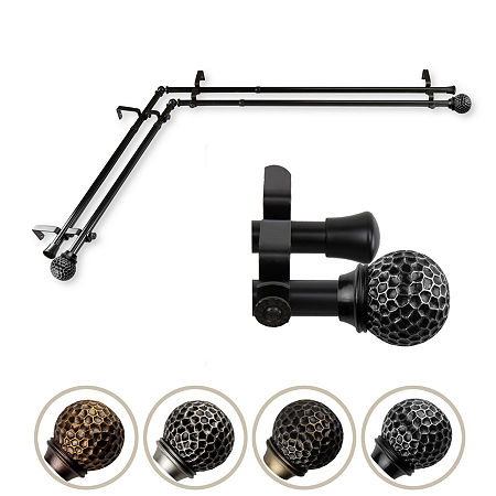 Click here for Rod Desyne Celio Corner Double Curtain Rod  One Si... prices