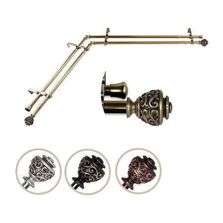 Click here for Rod Desyne Eleanor Corner Double Curtain Rod  One... prices