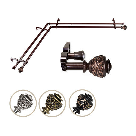 Click here for Rod Desyne Eleanor Corner Double Curtain Rod  One... prices