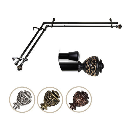 Click here for Rod Desyne Eleanor Corner Double Curtain Rod  One... prices