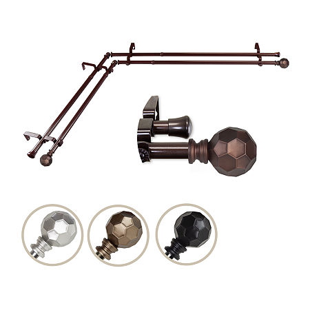 Click here for Rod Desyne Christiano Corner Double Curtain Rod  O... prices