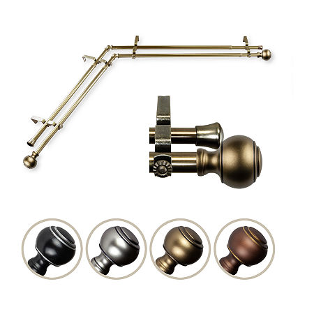 Click here for Rod Desyne Jaylin Corner Double Curtain Rod  One S... prices