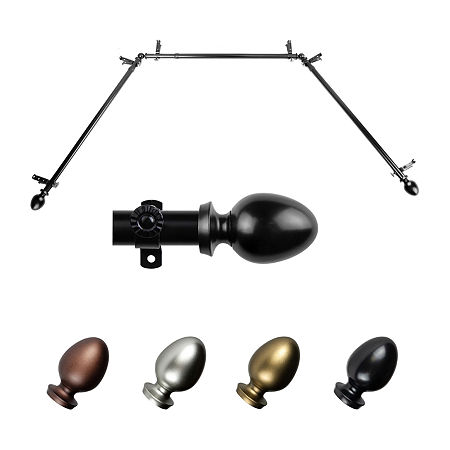 Click here for Rod Desyne Emeka Bay Window Rod  One Size  Black prices