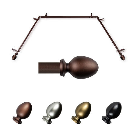 Click here for Rod Desyne Emeka Bay Window Rod  One Size  Brown prices