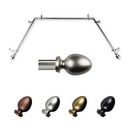 Click here for Rod Desyne Emeka Bay Window Rod  One Size  Silver prices