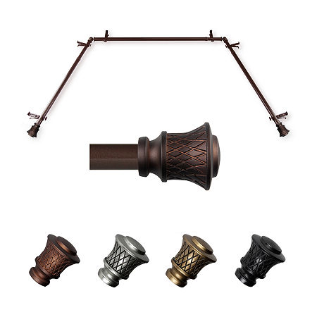 Click here for Rod Desyne Lennart Bay Window Rod  One Size  Brown prices