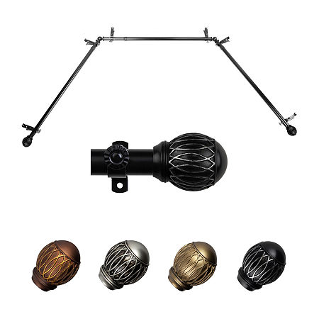 Click here for Rod Desyne Tyoma Bay Window Rod  One Size  Black prices