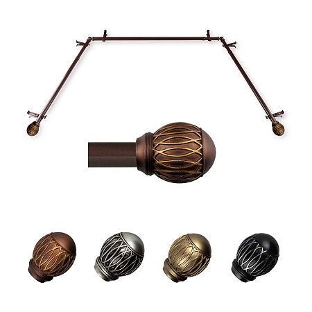Click here for Rod Desyne Tyoma Bay Window Rod  One Size  Brown prices