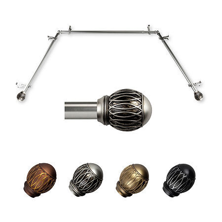 Click here for Rod Desyne Tyoma Bay Window Rod  One Size  Silver prices