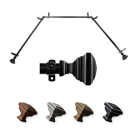 Click here for Rod Desyne Eudora Bay Window Rod  One Size  Black prices