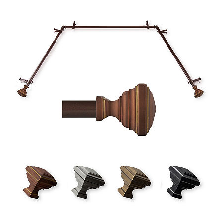 Click here for Rod Desyne Eudora Bay Window Rod  One Size  Brown prices