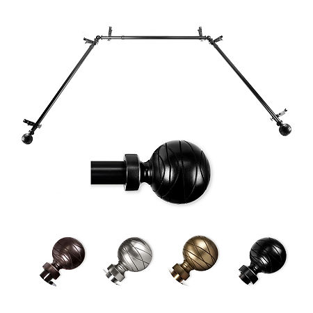 Click here for Rod Desyne Arman Bay Window Rod  One Size  Black prices