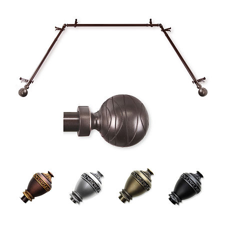 Click here for Rod Desyne Arman Bay Window Rod  One Size  Brown prices