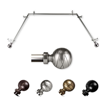 Click here for Rod Desyne Arman Bay Window Rod  One Size  Silver prices