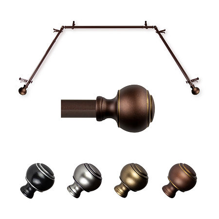 Click here for Rod Desyne Jaylin Bay Window Rod  One Size  Brown prices