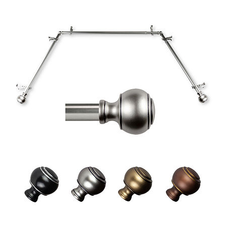 Click here for Rod Desyne Jaylin Bay Window Rod  One Size  Silver prices