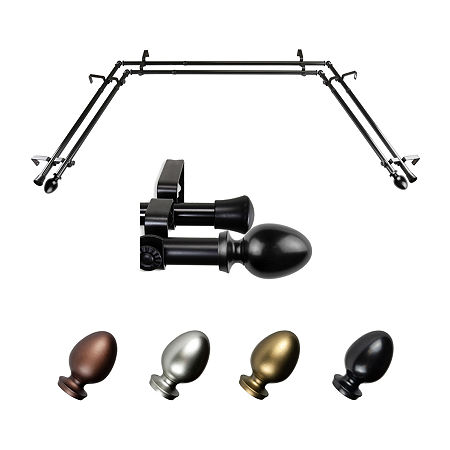 Click here for Rod Desyne Emeka Double Bay Window Rod  One Size... prices