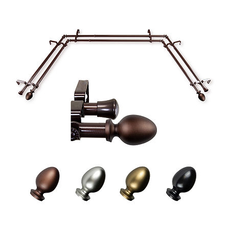 Click here for Rod Desyne Emeka Double Bay Window Rod  One Size... prices
