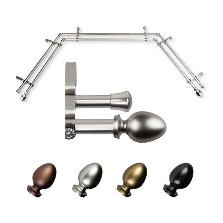 Click here for Rod Desyne Emeka Double Bay Window Rod  One Size... prices