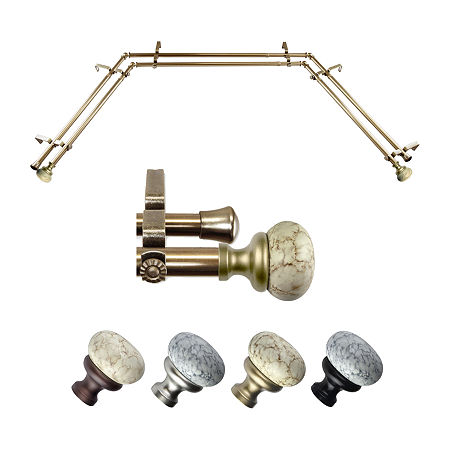 Click here for Rod Desyne Merlyn Double Bay Window Rod  One Size... prices
