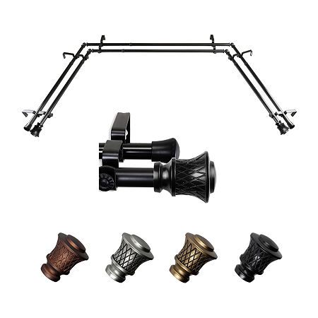 Click here for Rod Desyne Lennart Double Bay Window Rod  One Size... prices