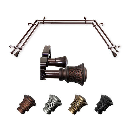 Click here for Rod Desyne Lennart Double Bay Window Rod  One Size... prices