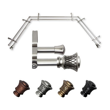 Click here for Rod Desyne Lennart Double Bay Window Rod  One Size... prices