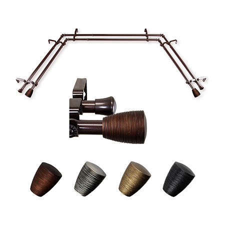 Click here for Rod Desyne Tarzan Double Bay Window Rod  One Size... prices