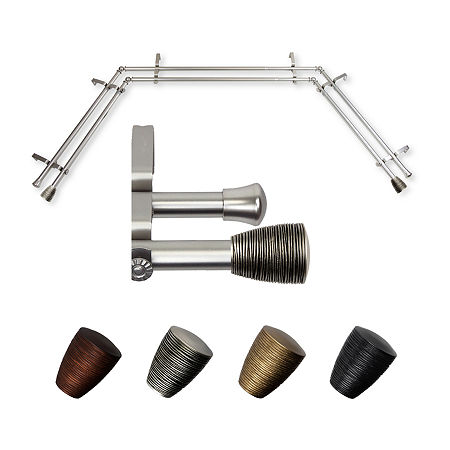 Click here for Rod Desyne Tarzan Double Bay Window Rod  One Size... prices