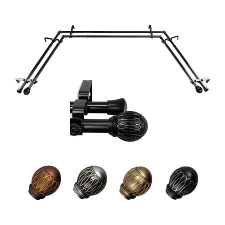 Click here for Rod Desyne Tyoma Double Bay Window Rod  One Size... prices