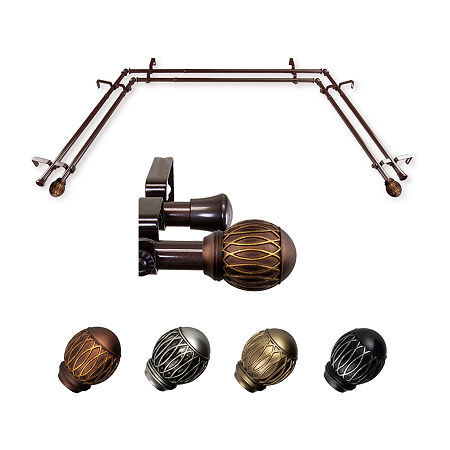 Click here for Rod Desyne Tyoma Double Bay Window Rod  One Size... prices