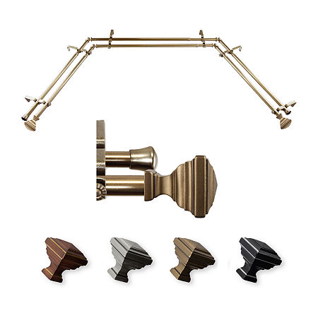 Click here for Rod Desyne Eudora Double Bay Window Rod  One Size... prices