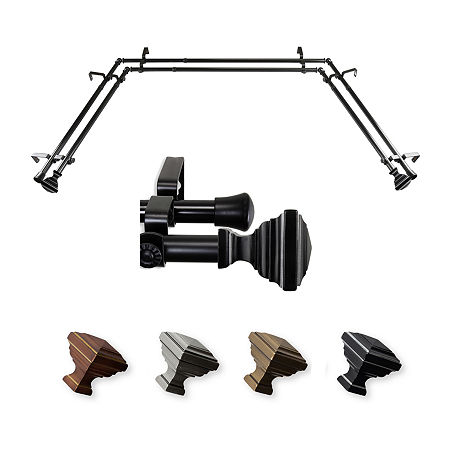 Click here for Rod Desyne Eudora Double Bay Window Rod  One Size... prices