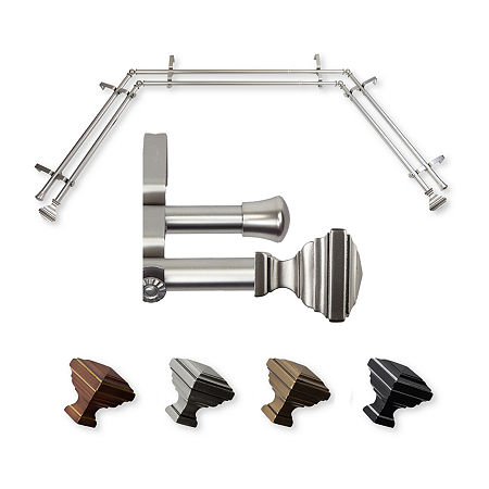 Click here for Rod Desyne Eudora Double Bay Window Rod  One Size... prices