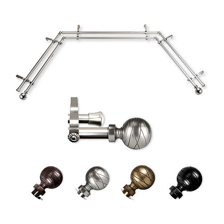 Click here for Rod Desyne Arman Double Bay Window Rod  One Size... prices