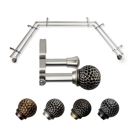 Click here for Rod Desyne Celio Double Bay Window Rod  One Size... prices