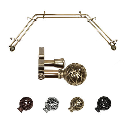 Click here for Rod Desyne Leanette Double Bay Window Rod  One Siz... prices