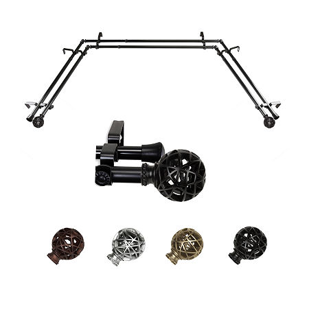 Click here for Rod Desyne Leanette Double Bay Window Rod  One Siz... prices