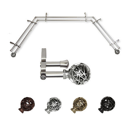 Click here for Rod Desyne Leanette Double Bay Window Rod  One Siz... prices