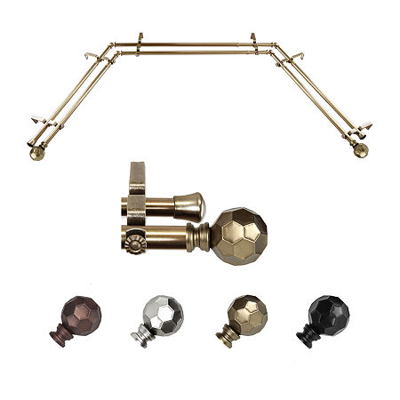 Click here for Rod Desyne Christian Double Bay Window Rod  One Si... prices
