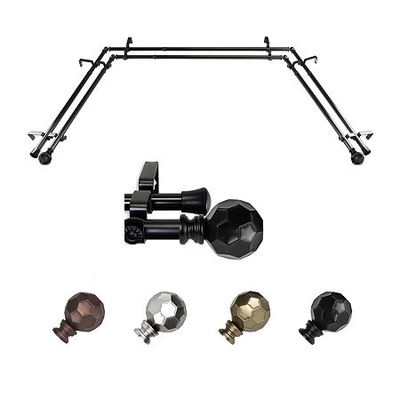 Click here for Rod Desyne Christian Double Bay Window Rod  One Si... prices