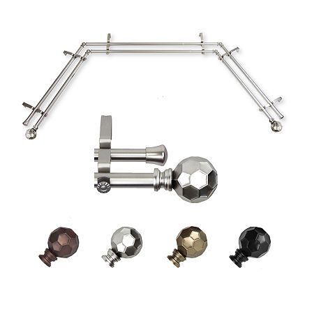 Click here for Rod Desyne Christian Double Bay Window Rod  One Si... prices