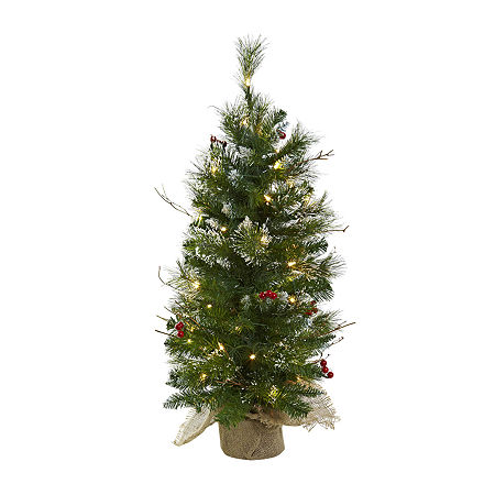 Click here for Nearly Natural 3 Foot With Berries Pre-Lit Christm... prices